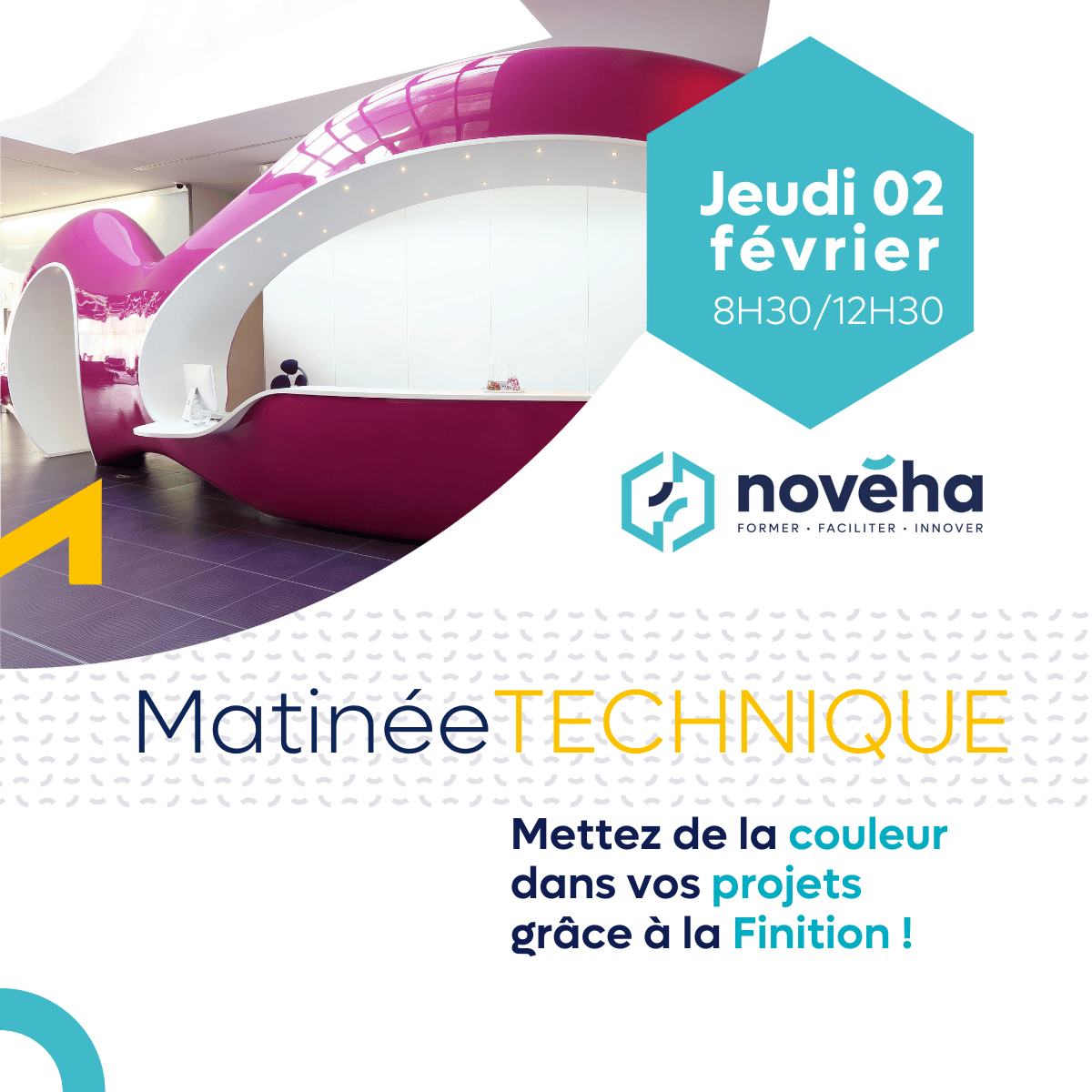 Mettez de la couleur dans vos projets de finition ! - Novéha